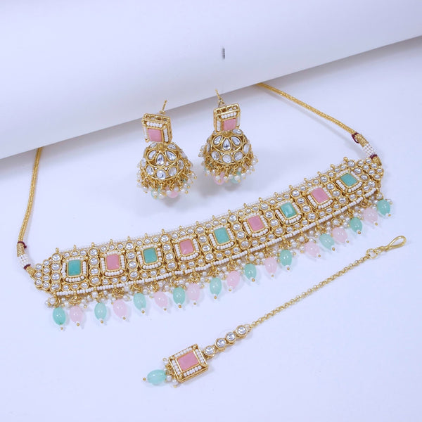 Brilliant Bouquet Multi-Color Necklace Set-SNTDC-32 – Saris and Things